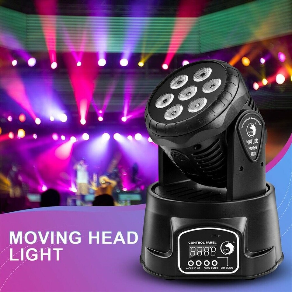 105W RGBW Moving Head Stage Lighting LED DJ Party Light DMX Beam Disco ...