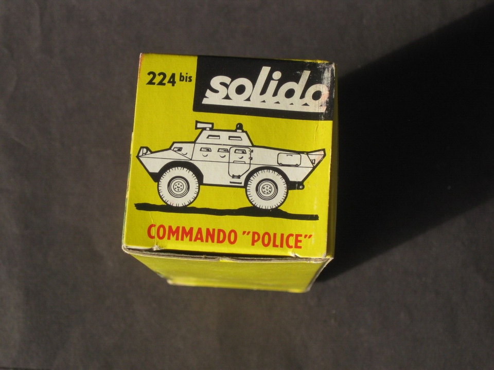 Vintage Solido Commando Police # 224 bis MINT NEW Original Box | eBay