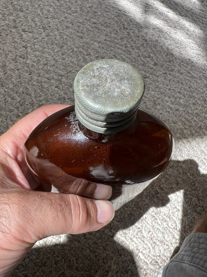 Nice SEAM SIDE FLASK WITH ORIGINAL TIN CAP | eBay