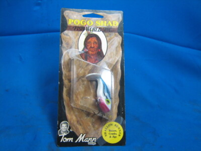 Vintage Tom Mann Pogo Shad Shallow Runner Crankbait Fishing Lure Blue ...