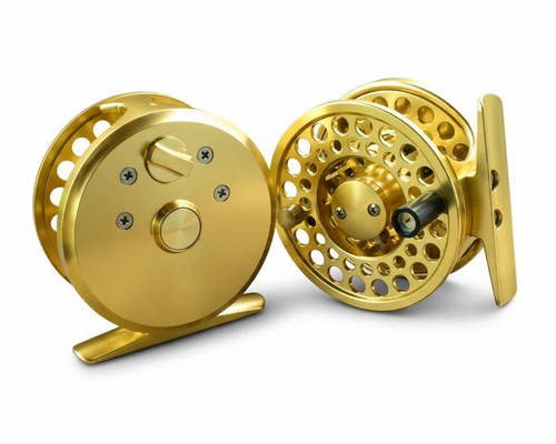 Gold Click & Pawl FLY Reel - 2 5/8" - 1wt to 3wt Size ALUMINUM FLY ...