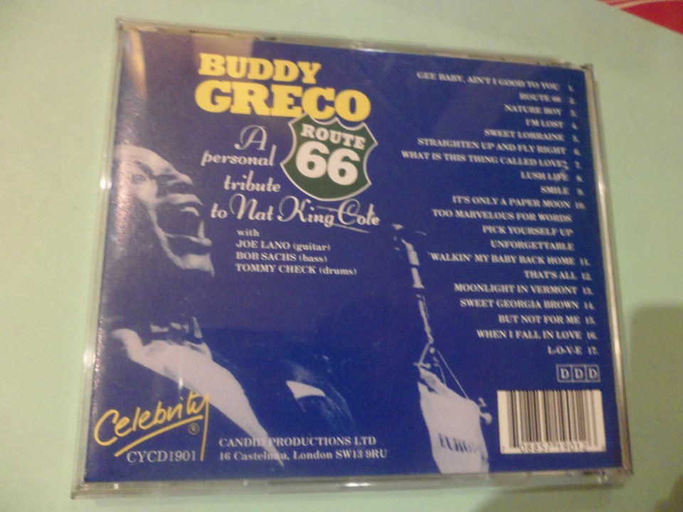 BUDDY GRECO CD - ROUTE 66 (1997) - CYCD1901 | eBay