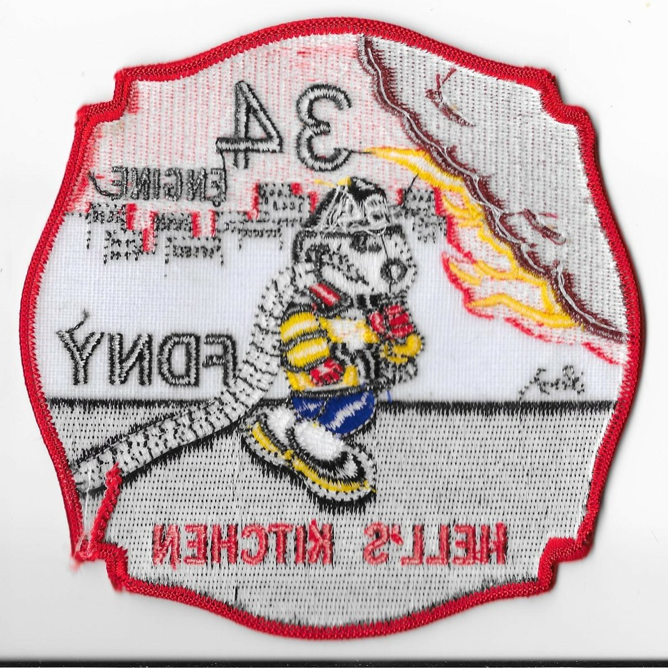 New York Fire Department (FDNY) Engine 34 "Hell's Kitchen" Patch V2 | eBay