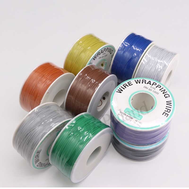 Kynar Wrapping Wire 30AWG Insulated Silver Plated Single Core Copper ...