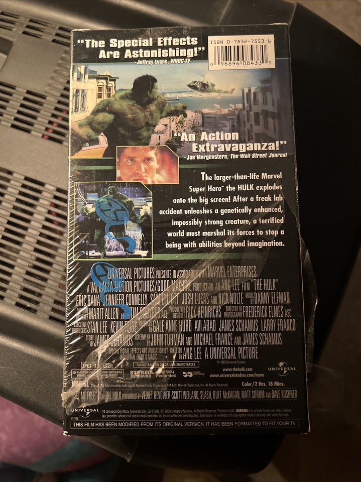 The Hulk (VHS, 2003) Dir. Ang Lee. Universal Pictures. 96896084330| eBay