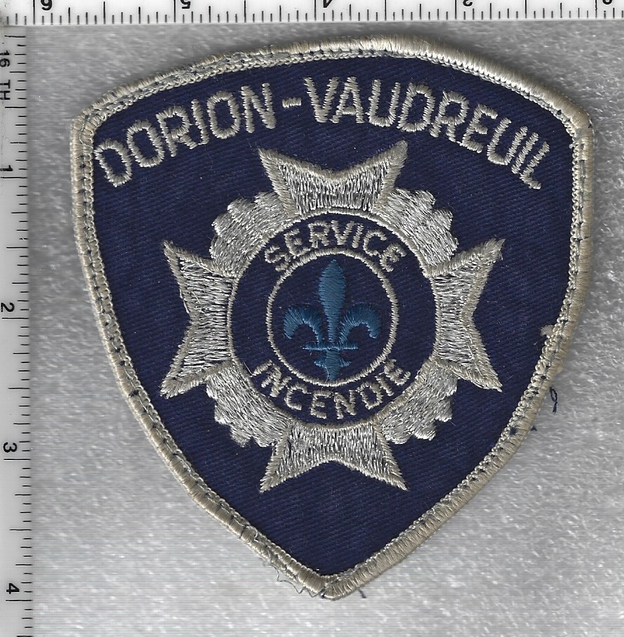 Dorion-Vaudreuil Fire Dept (Quebec, Canada) Uniform Take-Off Shoulder ...