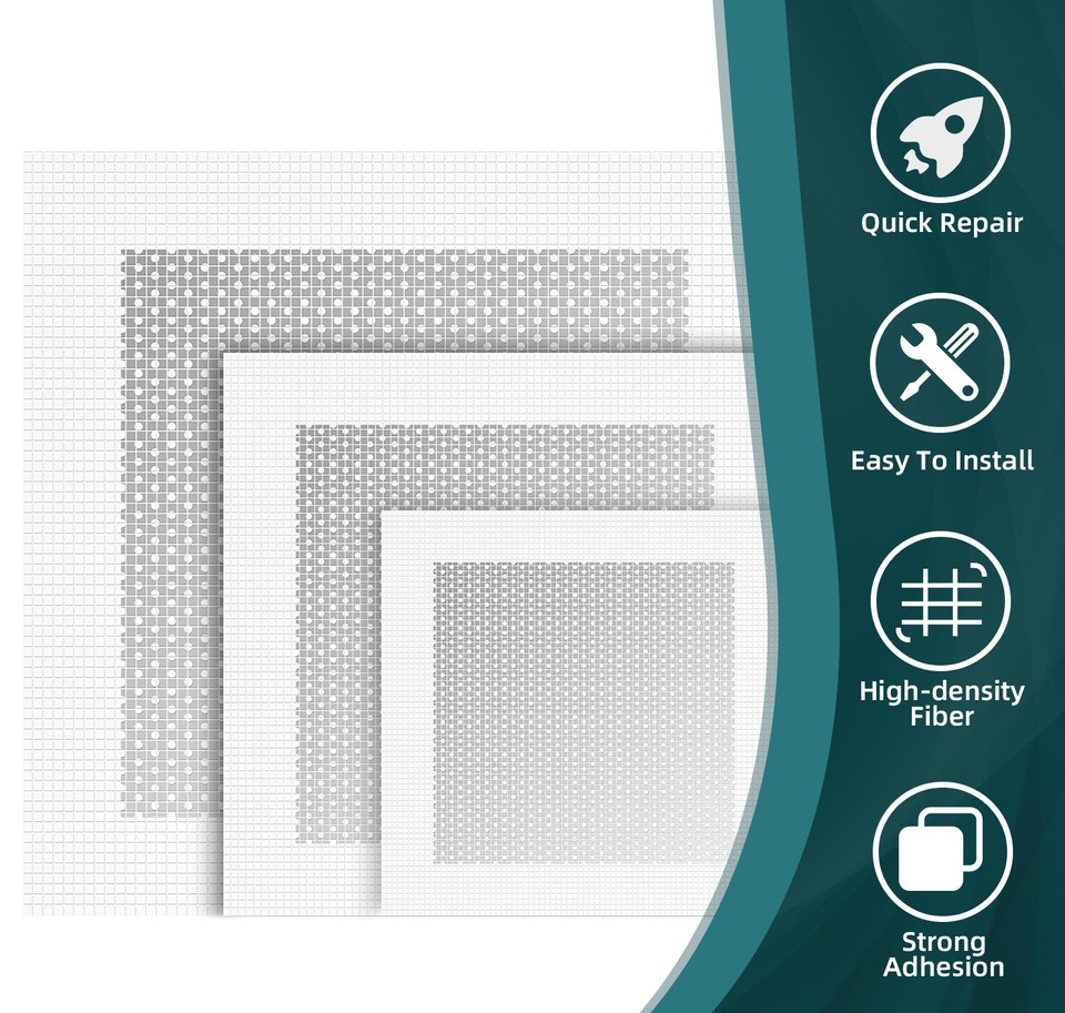 8 Pack Wall Patch Repair Kit Dry Wall Hole Repair Patch for Ceilings 4 ...