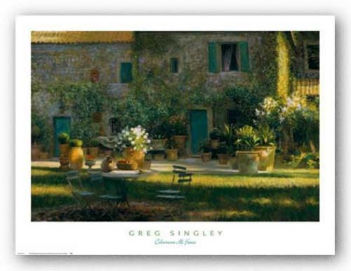 Colazione Al Fresco Greg Singley Art Print 21x32 | eBay