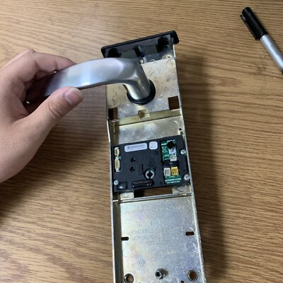 Saflok MT RFID Hotel Lock Bright Chrome Stainless Steel A38880 See Pics ...