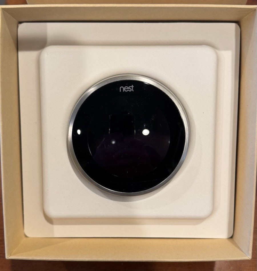 Google Nest 3rd Gen Smart Learning Thermostat - Stainless Steel ...
