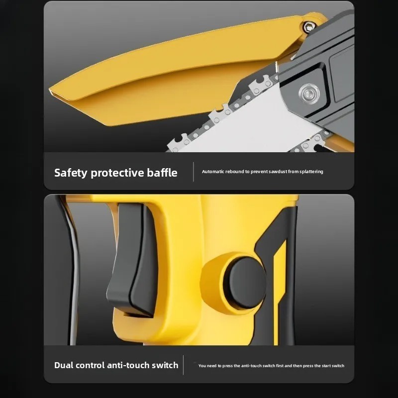 2 in 1 Cordless Pole Hand-held Extendable Saw Mini Chain Saw for Tree ...