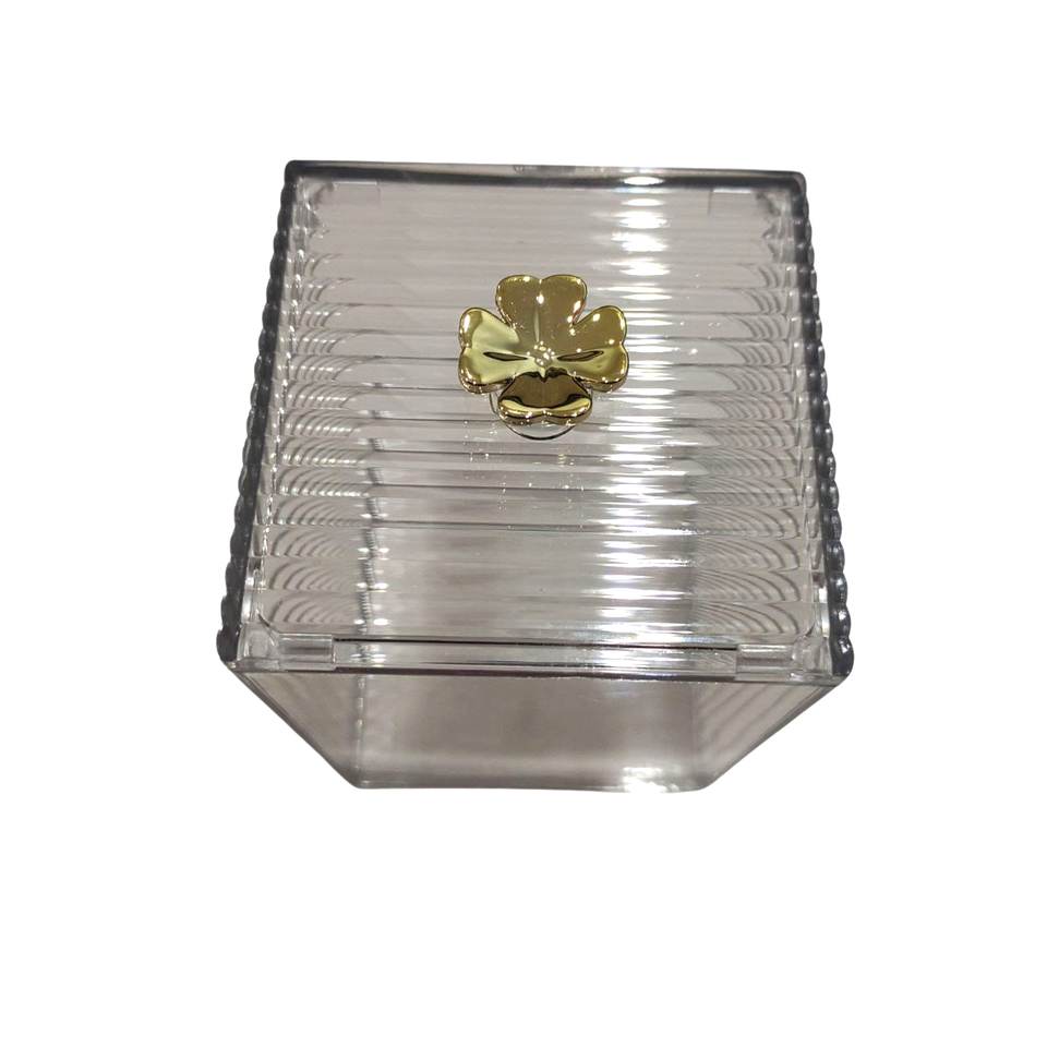 Acrylic Box Clear transparent Display Boxes Square Cube Jewelry Storage ...