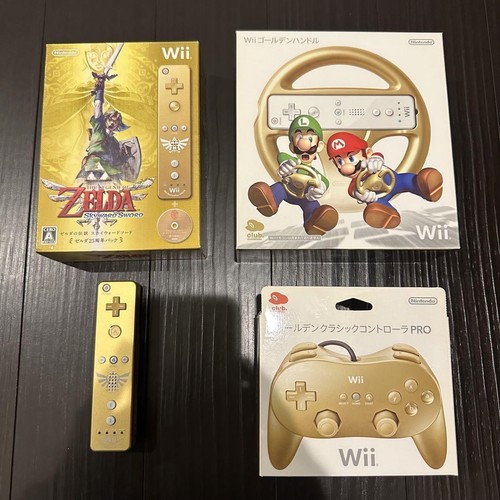 Club Nintendo Wii Zelda Remote Golden Handle Classic Controller Pro ...