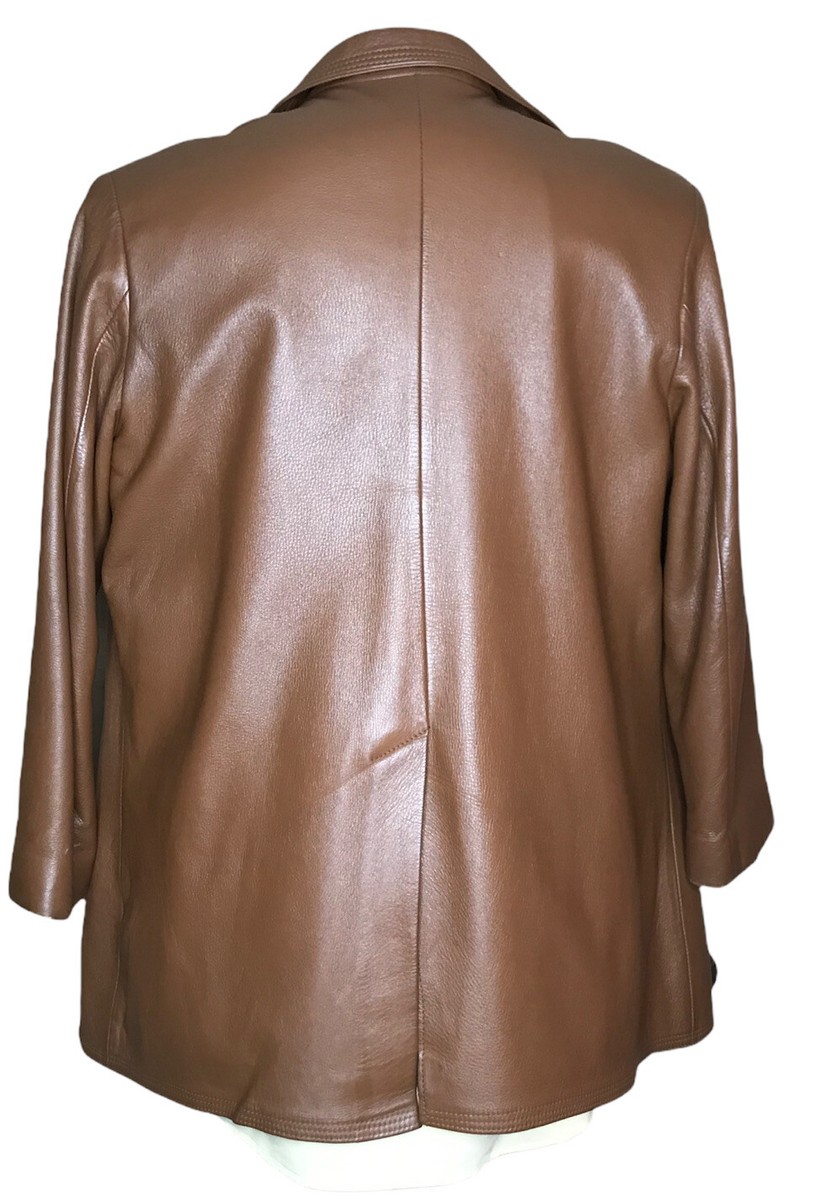 Vintage 70s Deerskin Leather Jacket M L Mid Western Custom Vintage 70s Deerskin Leather Jacket M L Mid Western Custom
