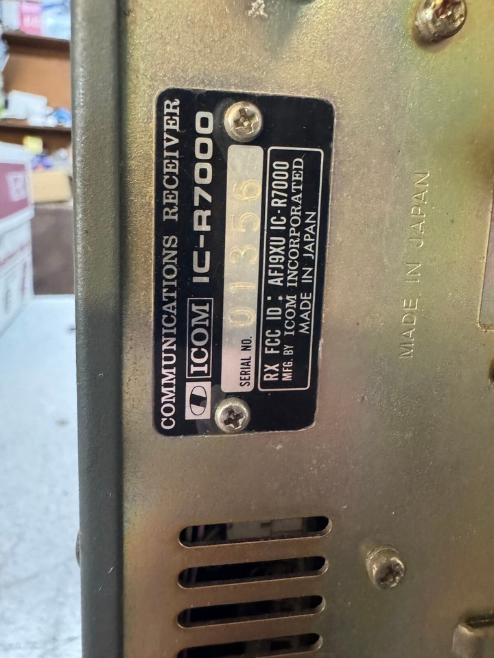 Icom IC-R7000 Receiver TESTED | eBay