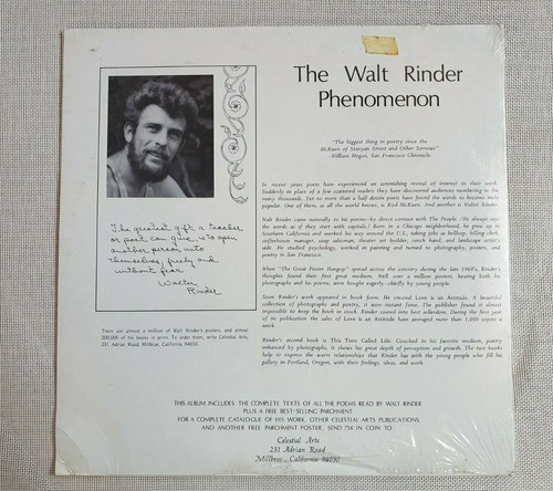 WALTER RINDER Spectrum of love LP sealed original press RARE gatefold w ...