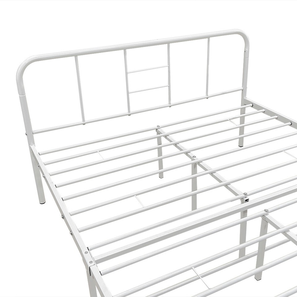Simple Metal Bed Frame 4ft6 Double Bed Frame Platform Bedroom Furniture ...
