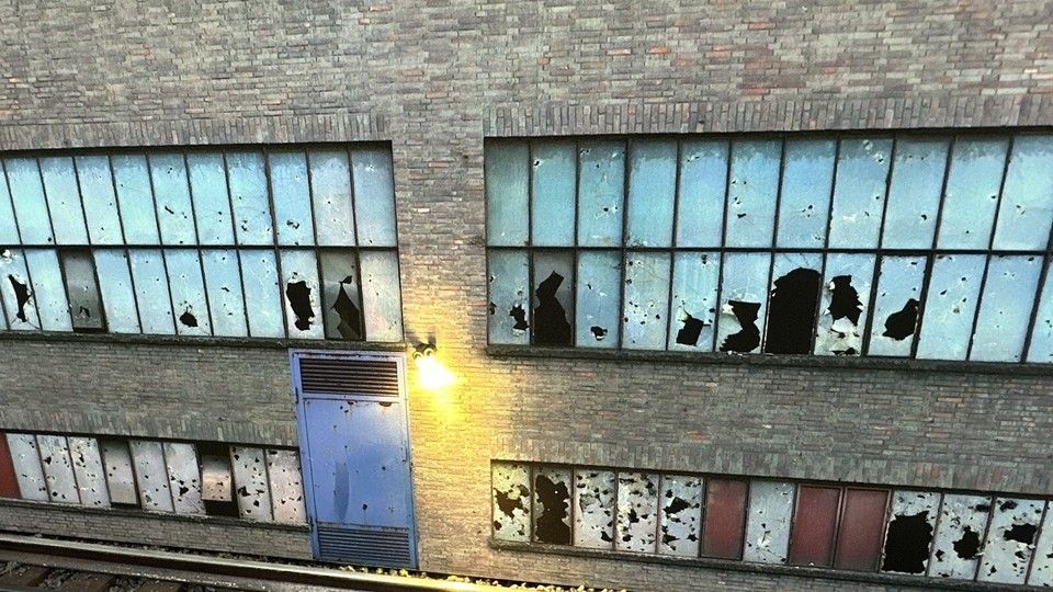 N Scale Scratch Built Industrial #2 Combo - Building Flat/Front Factory ...