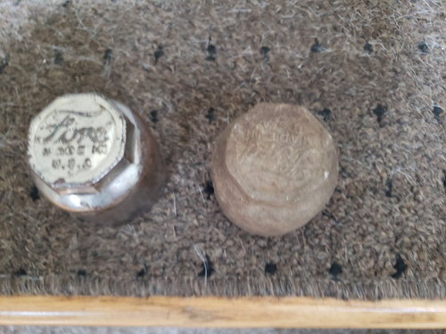 2 Vintage Ford Model T Grease Hub Metal Center Caps. | eBay