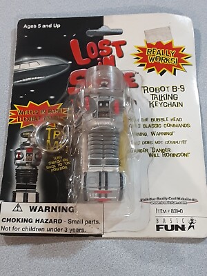 1997 LOST IN SPACE ROBOT B-9 TALKING KEY CHAIN SEALED BASIC FUN # 831-0 READ | eBay