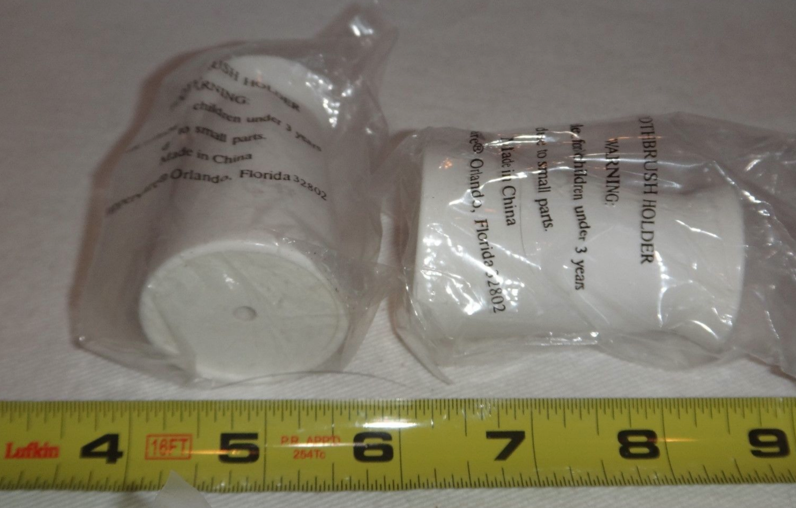 Two Tupperware Weighted Toothbrush Holder White Bathroom Gadget New | eBay