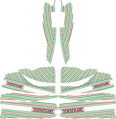 2019 TONYKART RACER 401R STYLE FULL KART STICKER KIT TO FIT M7 ...