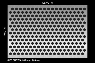 R10 T15 Stainless Steel Perforated Sheet - No Sharp Edge - Custom Size ...