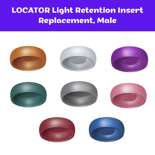 LOCATOR Light Retention Insert Replacement, Male,4/Pk choose a color | eBay