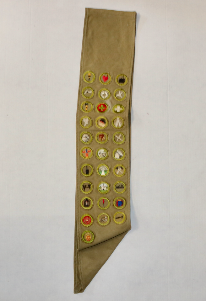 BOY SCOUTS vintage merit badges and sash | eBay