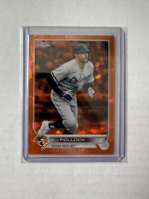A.J. POLLOCK 2022 TOPPS CHROME UPDATE ORANGE SAPPHIRE REFRACTOR /25 | eBay