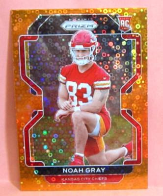 Noah Gray RC 2021 Prizm Orange Disco Bubbles Refractor Rookie!Duke ...
