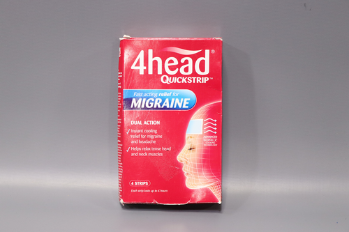4head Quickstrip Fast Relief For Migraine 4 Strips, Instant Coolingfree ...