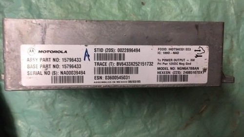 2005-2006 Pontiac Grand Prix Onstar module 15796433 | eBay