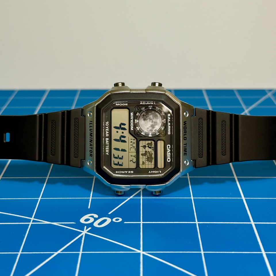 Casio Royale "Lunar Sky" Custom Casio Royale AE1200 LCD Digital World Time Mod | eBay