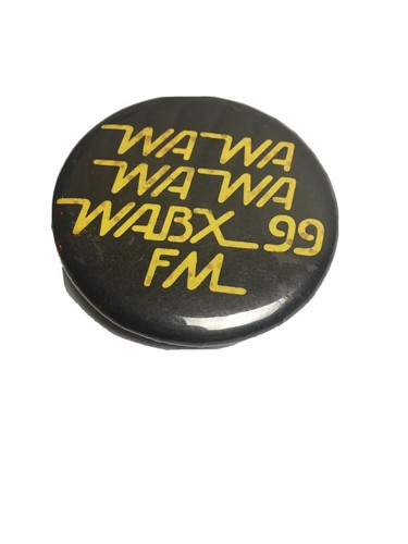 Vintage Detroit Radio Station WABX 99 FM pinback/Button | eBay
