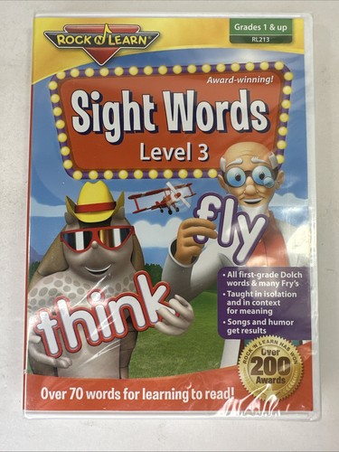 Rock N Learn DVD Lot of 5 Sight Words 2&3, Time, Money, Add/sub Rap Learning New | eBay