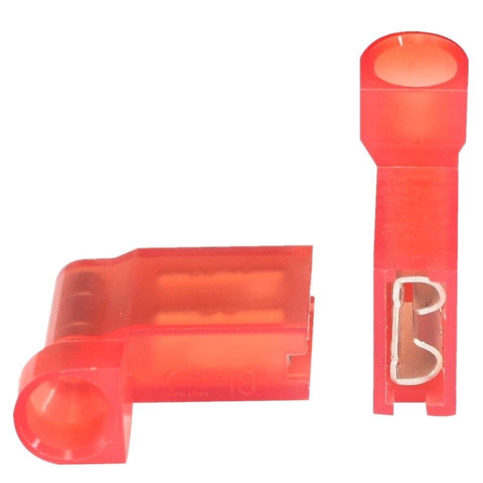 35PCS Insulated 90 Degree Right Angle Connectors Nylon Female Flag ...