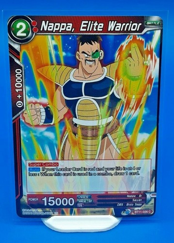 Dragon Ball Super Card Nappa, Elite Warrior BT11-026 NM/M | eBay