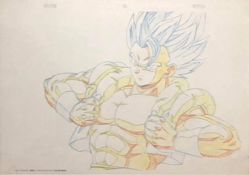 Rare Item Dragon Ball Cel Art Sheet Genga Akira Toriyama Gogeta | eBay