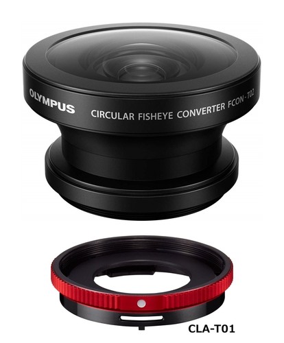 Olympus CIRCULAR Fisheye Converter FCON-T02 + Converter Adapter CLA-T01 ...
