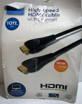 Philips 10' Basic HDMI High Speed Cable with Ethernet - Black | eBay