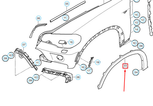 NEW BMW X5 E70 FRONT LEFT WHEEL ARCH COVER 51777158427 7158427 OEM | eBay