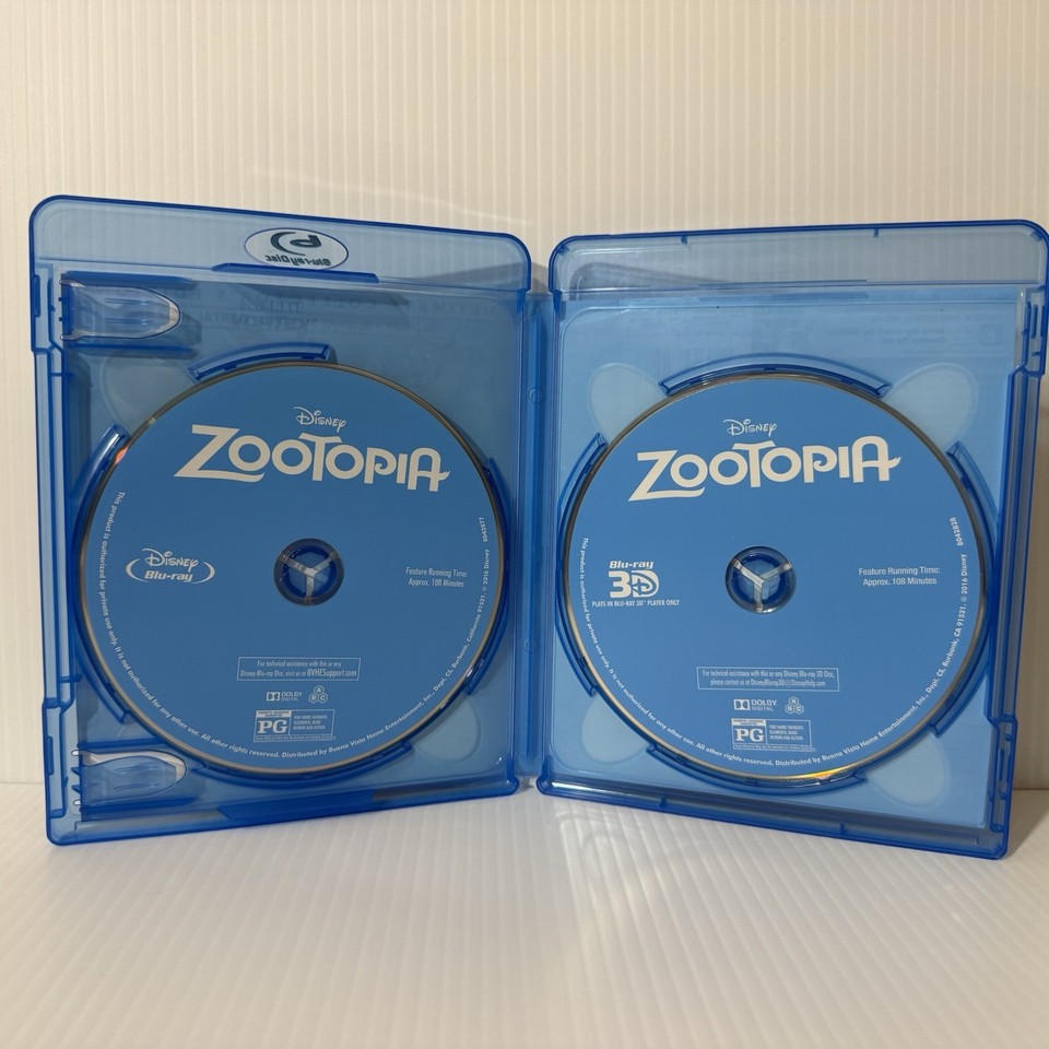 Disney Zootopia Blu-ray Disc. Ultimate Collectors Edition. 3D . DVD ...