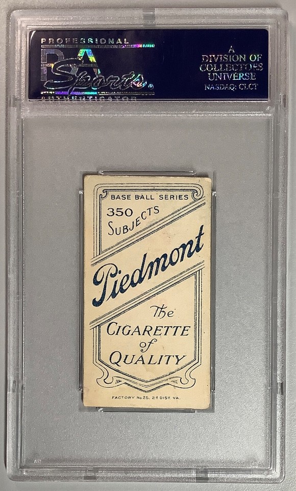 1909-11 T206 JAKE WEIMER, PSA 4 VG-EX (NEW YORK GIANTS) PIEDMONT 350/25 ...