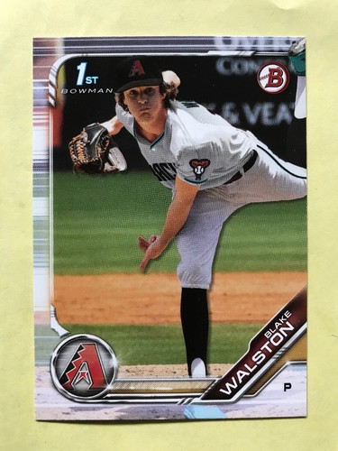 2019 Bowman Draft BLAKE WALSTON 1st Bowman RC Arizona DIAMONDBACKS #BD ...
