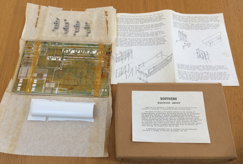 OO Roger Chivers etched brass kit RC102 Southern built SECR brake van ...