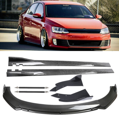 For VW Jetta MK6 MK7 Front Rear Bumper Lip Splitter Spoiler Body Kit ...