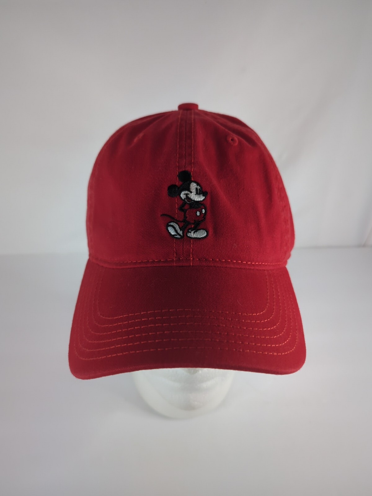 MENS DISNEY MICKEY MOUSE RED HAT ADJUSTABLE STRAPBACK CAP ONE SIZE | eBay