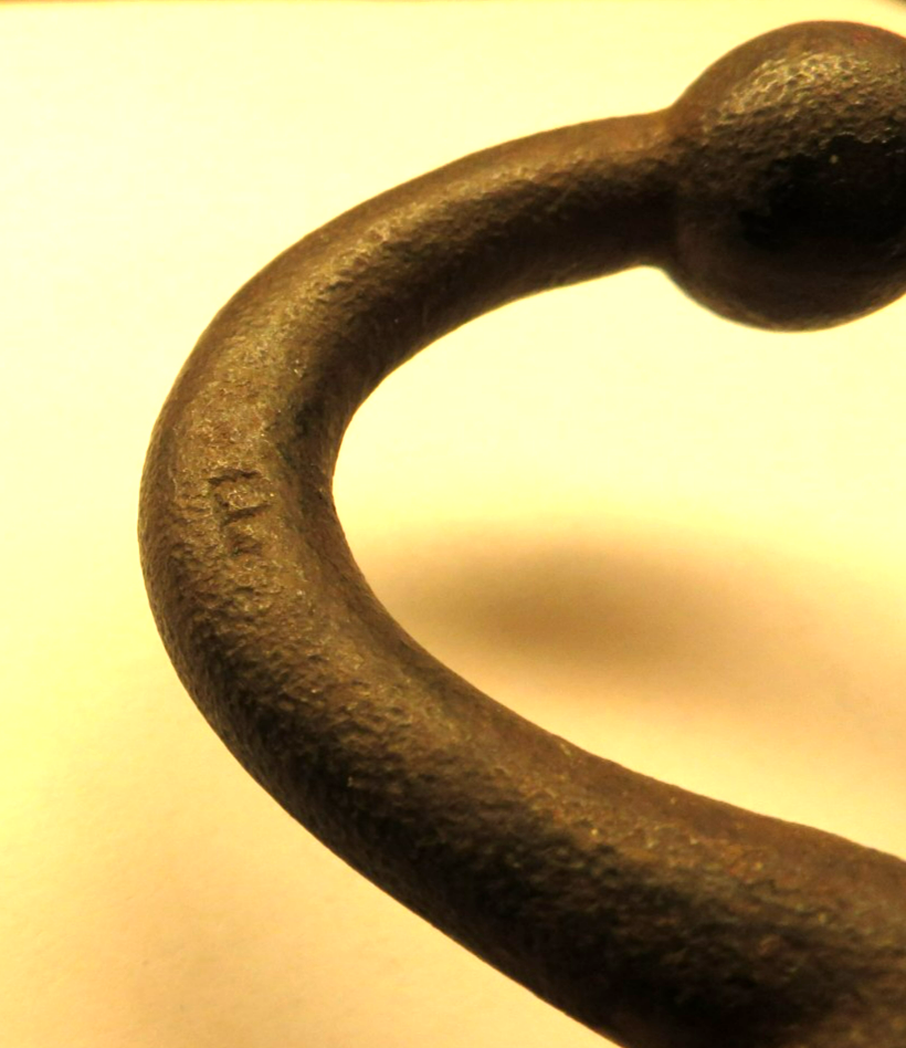 Vintage Cast Iron Bull/Cow Spring Loaded Nose Ring Lead Marked | eBay