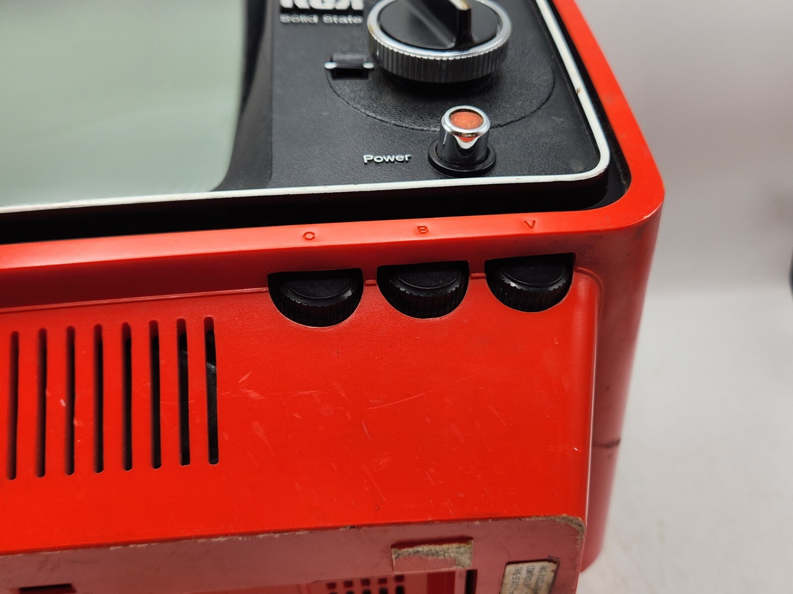 Vintage 1970s RCA Solid State TV Television Set 9" Screen AB 095A ...